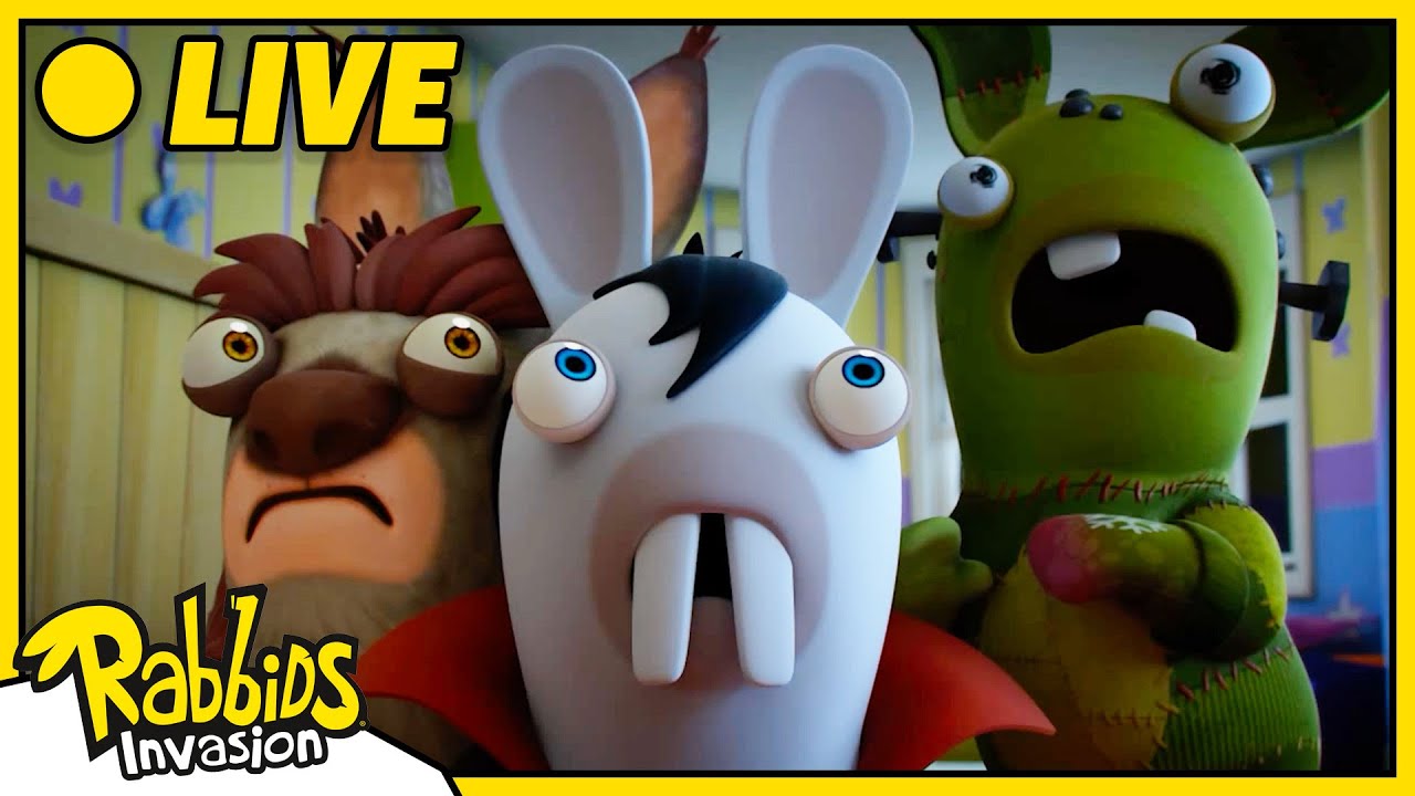 🔴 Rabbids dress up for Halloween! 🎃🧛 | RABBIDS INVASION 🐰 | Halloween ...