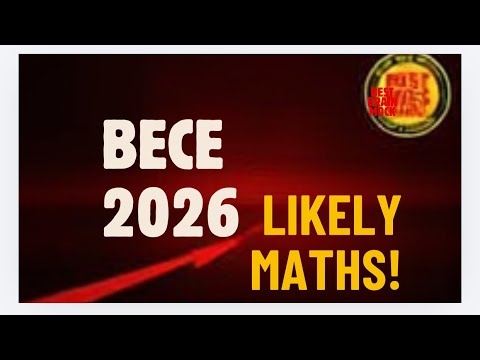 Best Brain BECE 2026 Maths Mock – Likely BECE Questions & Full ...