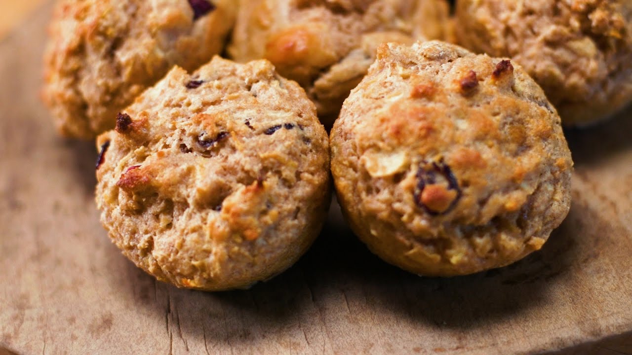 Cran-Apple Muscle Muffins - YouTube