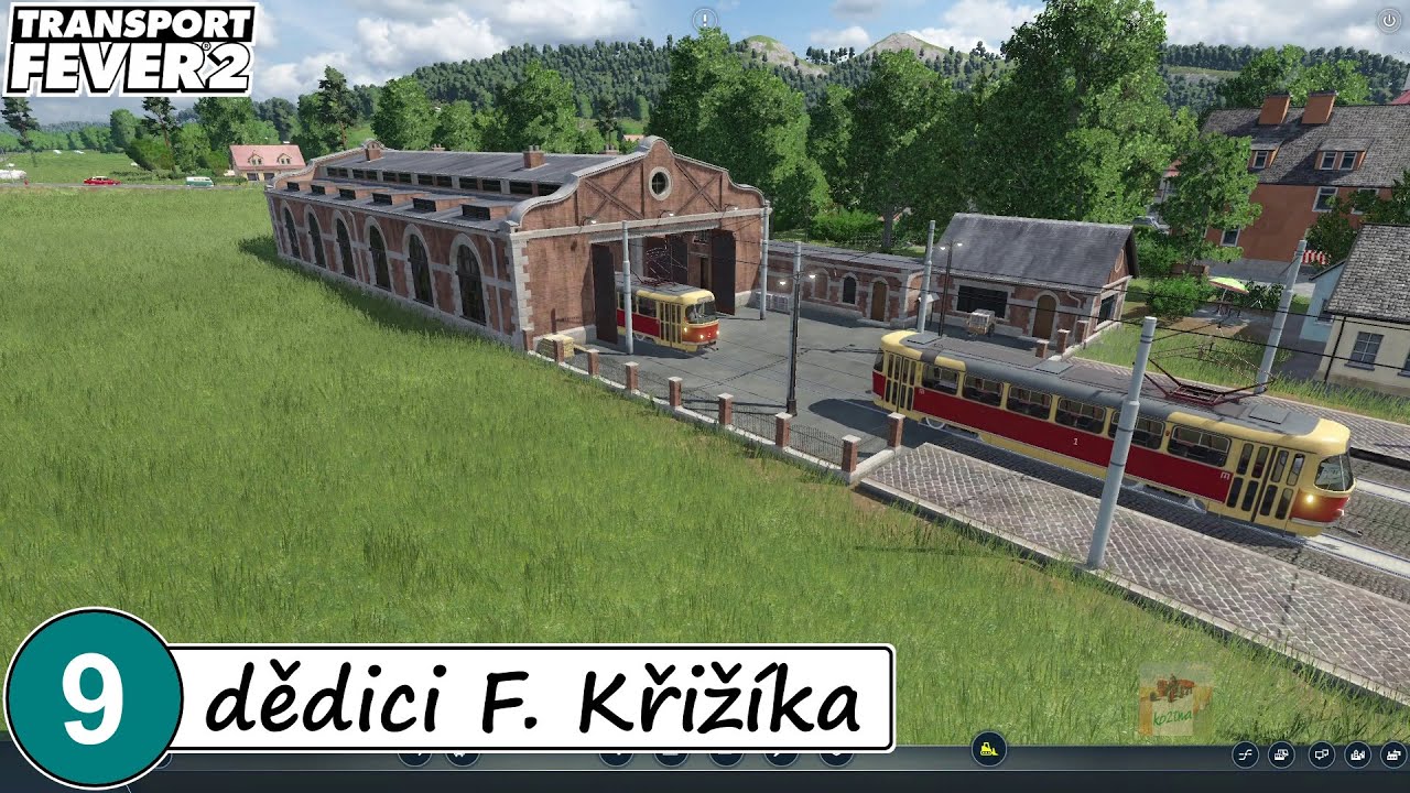 Transport Fever 2 - dědici F. Křižíka #9 - první osobní vlak a tramvaje ...