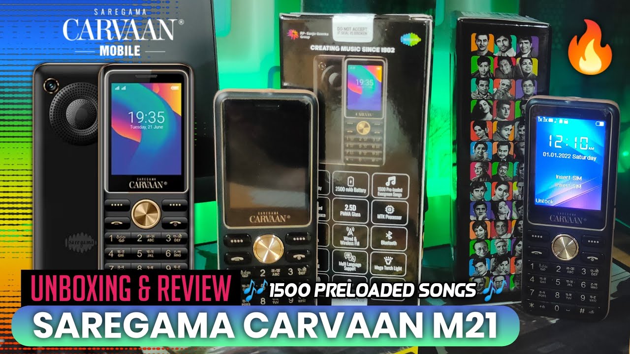 Saregama Carvaan M21 Mobile Phone Unboxing & Review | Best Keypad Phone ...