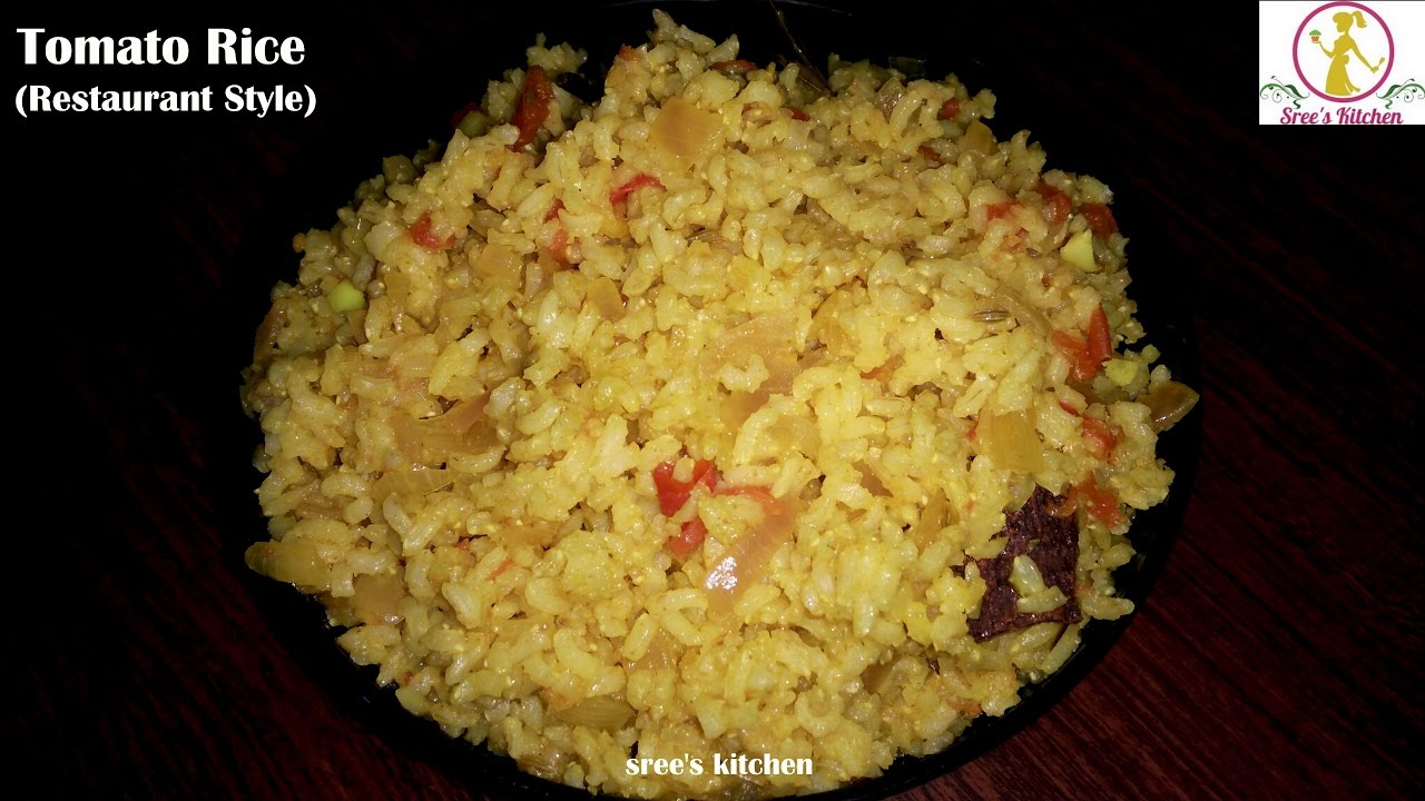 Tomato rice (Restaurant Style) - YouTube