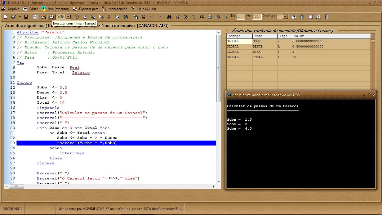 VISUALG e ALGORITMOS - Primeiros Passos - YouTube
