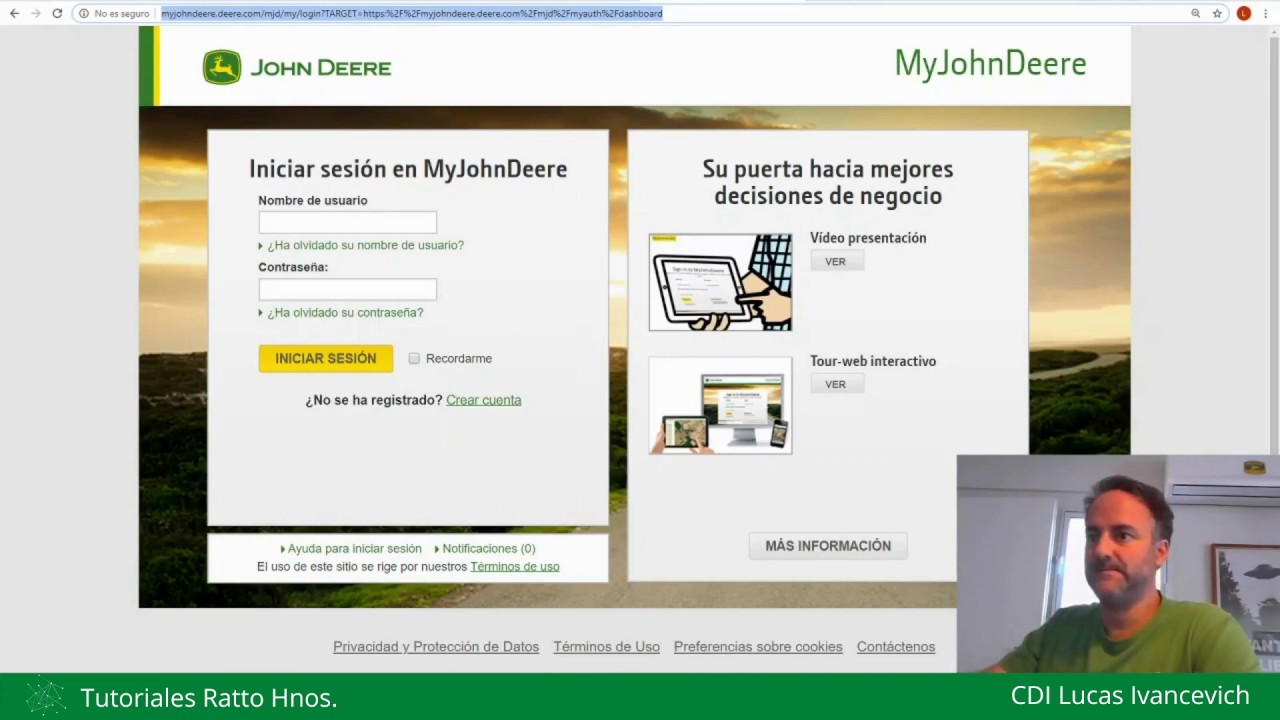 Como crear una cuenta en MyJohnDeere - YouTube