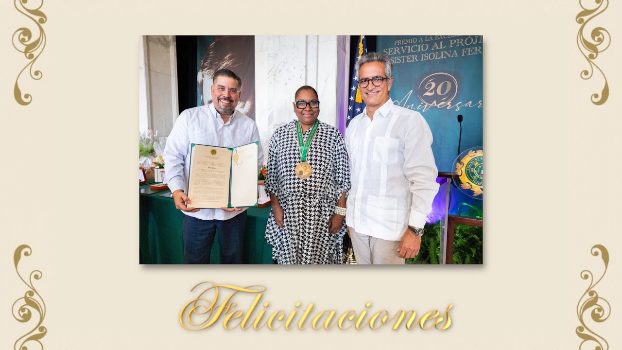 Consejera de ComeColegial recibe el premio Sor Isolina Ferré a la ...