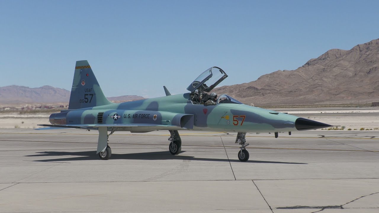 Northrop F-5 at Aviation Nation. Nellis AFB. Saturday Airshow 2025. 4K ...