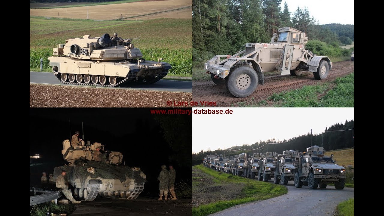 2019 Combined Resolve XII - Tactical Road March - 1st Armored Brigade ...