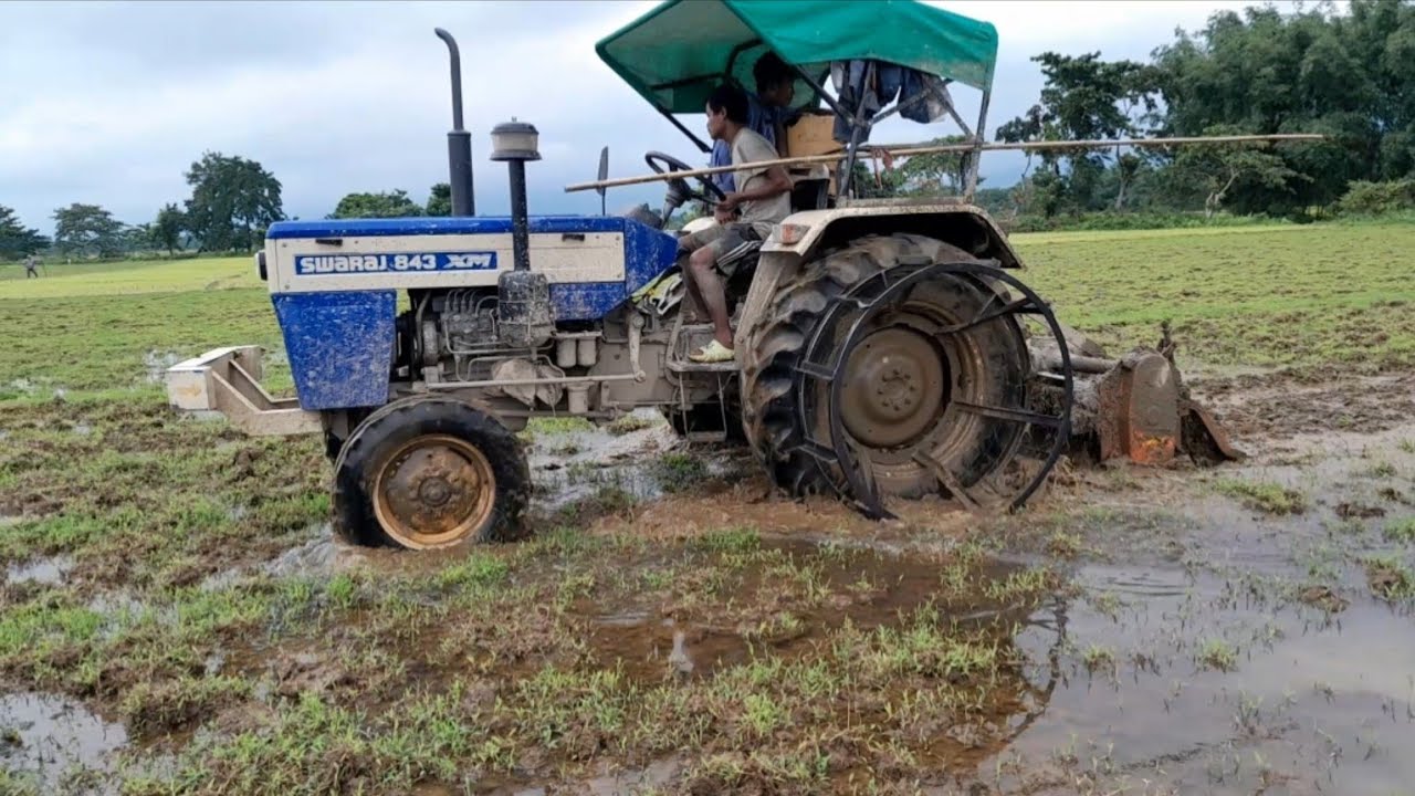 farming with tractor || master petu bhai... - YouTube