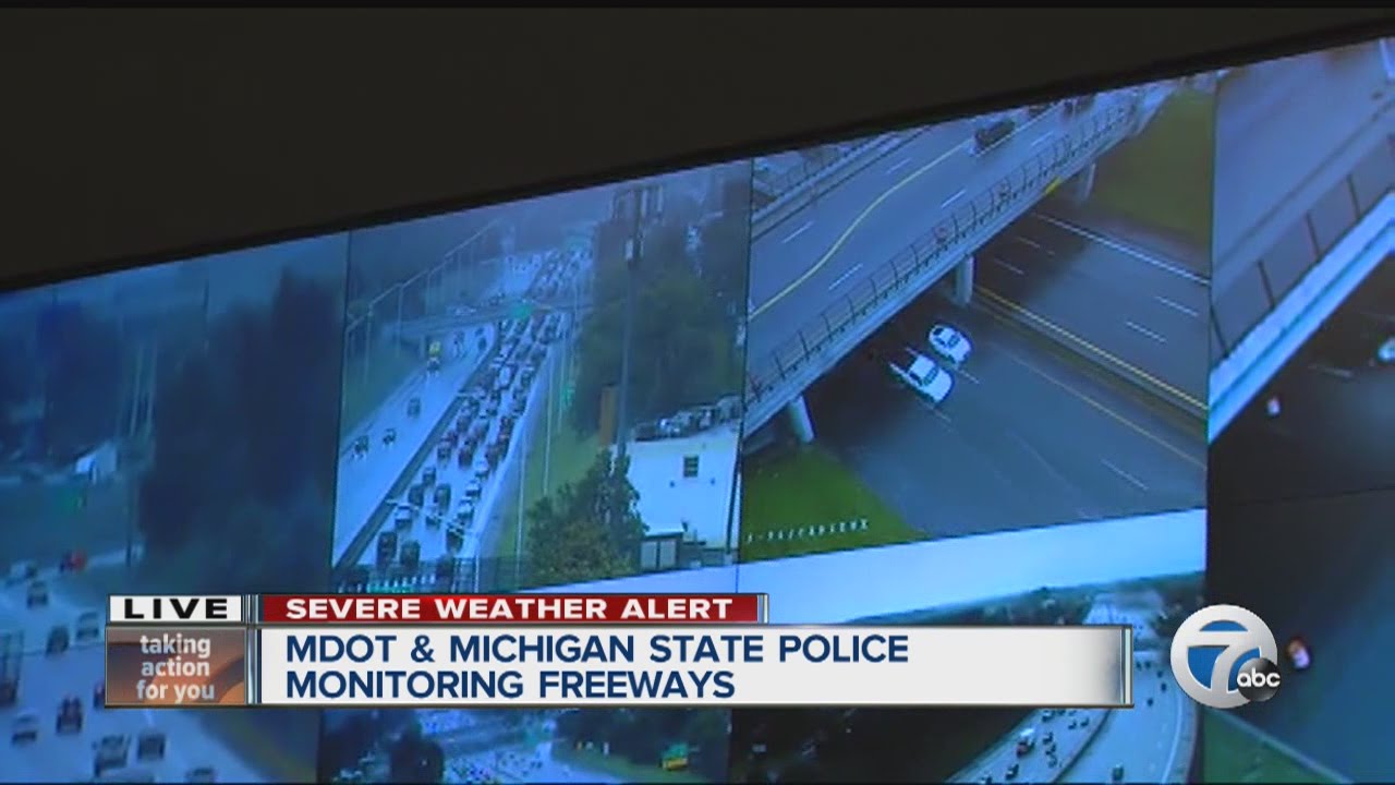 MDOT & Michigan State Police monitoring freeways - YouTube