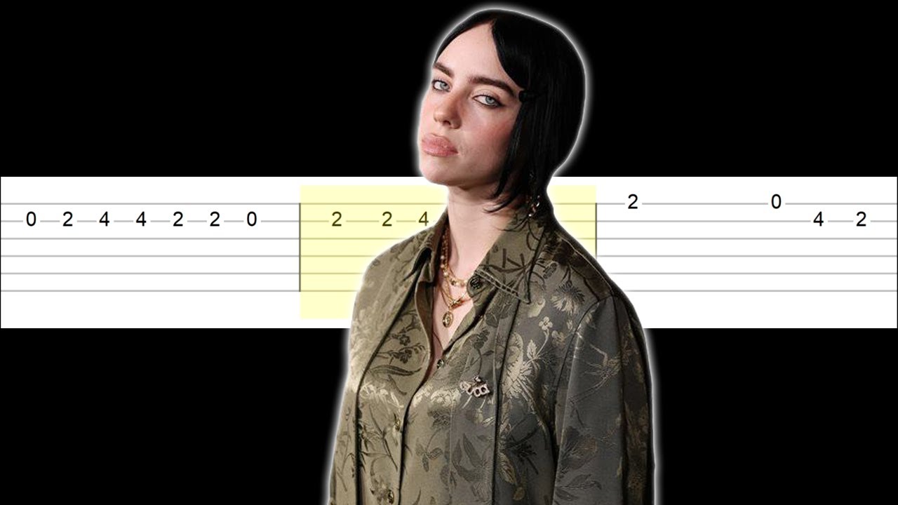 Billie Eilish - THE GREATEST (Easy Guitar Tabs Tutorial) - YouTube