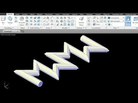 #Swept command in AutoCAD how to sweep for autocad drawing in solid ...
