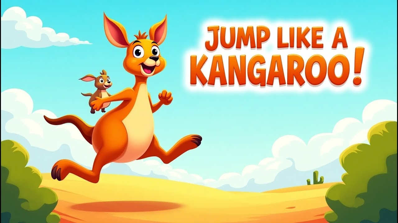 Kangaroo Jump Song for Kids | Fun Animal Dance & Learning Video - YouTube
