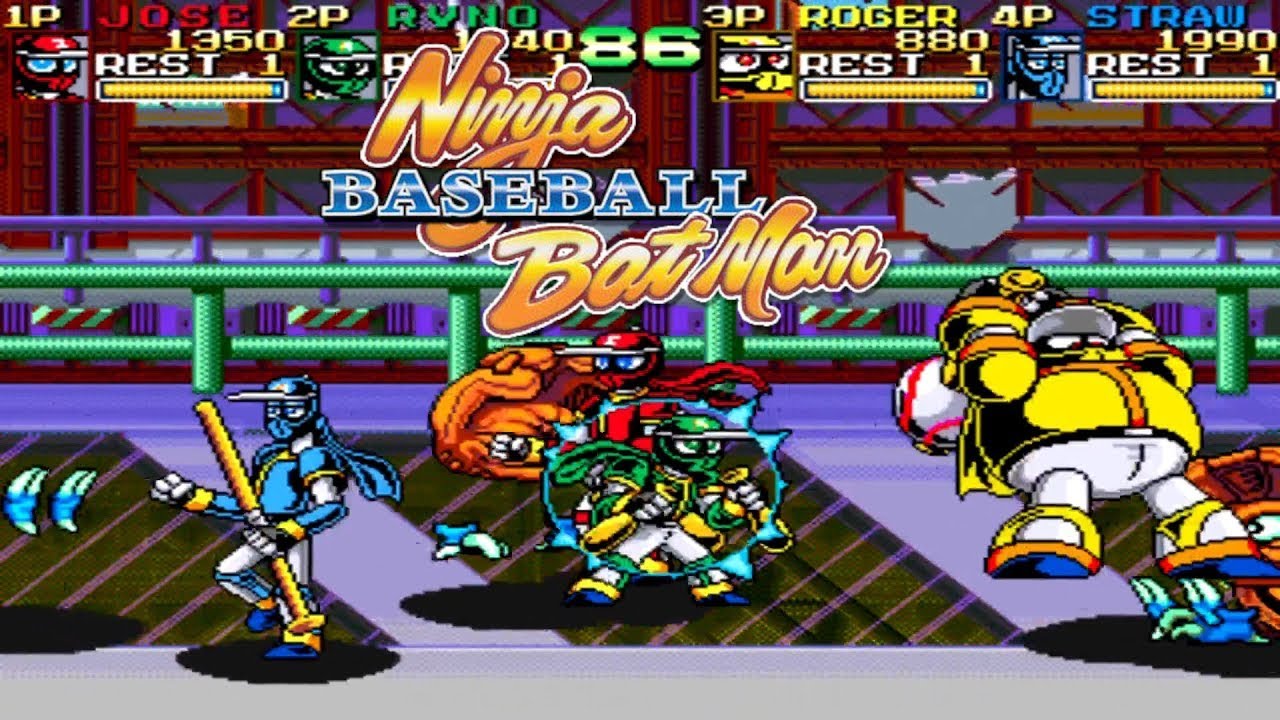 Ninja Baseball Bat Man - Arcade Longplay 1080p 60fps - YouTube