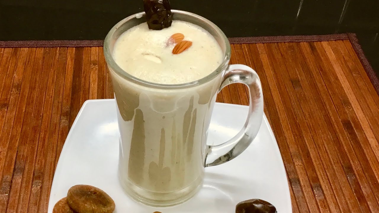 மில்க்‌ஷேக் /Milkshake recipe In tamil /dry fruits milkshake / healthy ...