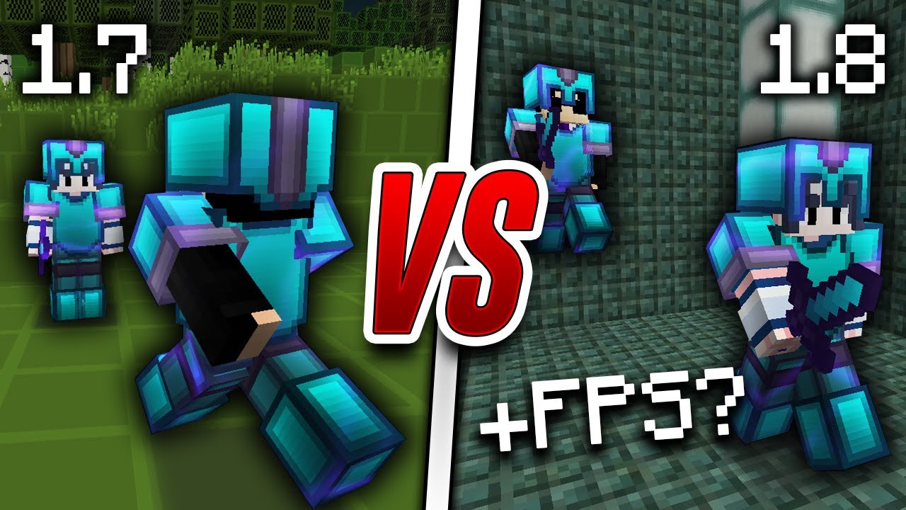 1.7 vs. 1.8 | ¿CUAL es la MEJOR VERSION para JUGAR MINECRAFT? ⚠️ - YouTube