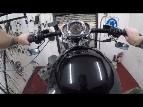 HARLEY DAVIDSON V ROD -TOP SPEED DYNO RUN- BLACK ICE RACING - YouTube