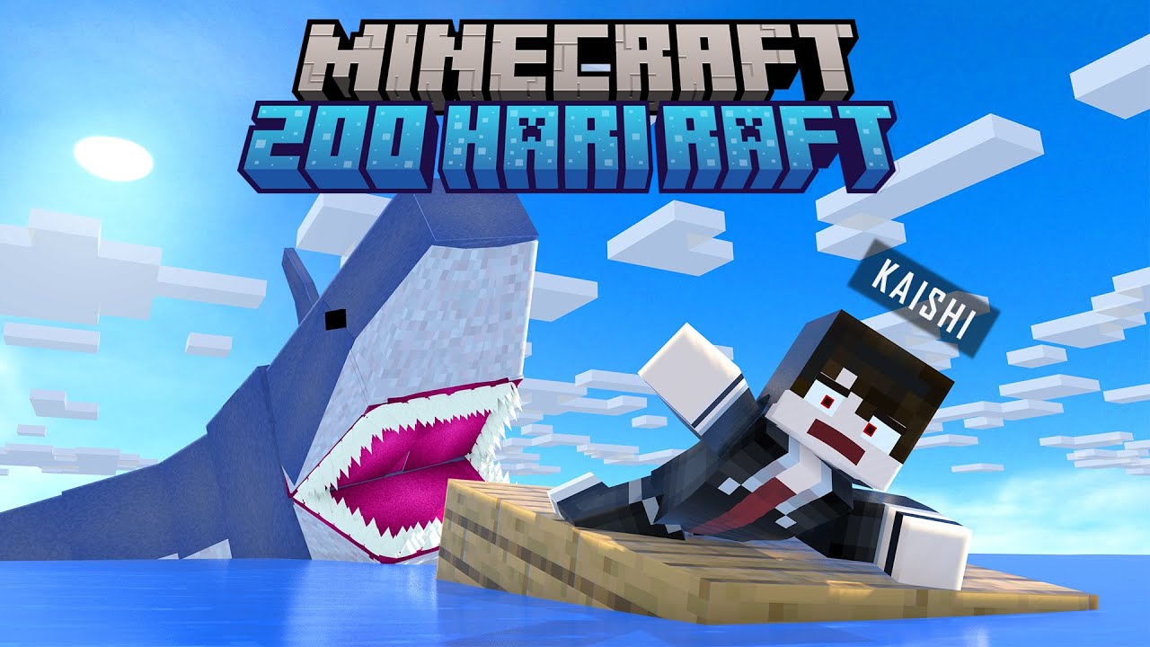 200 Hari Minecraft Raft - YouTube