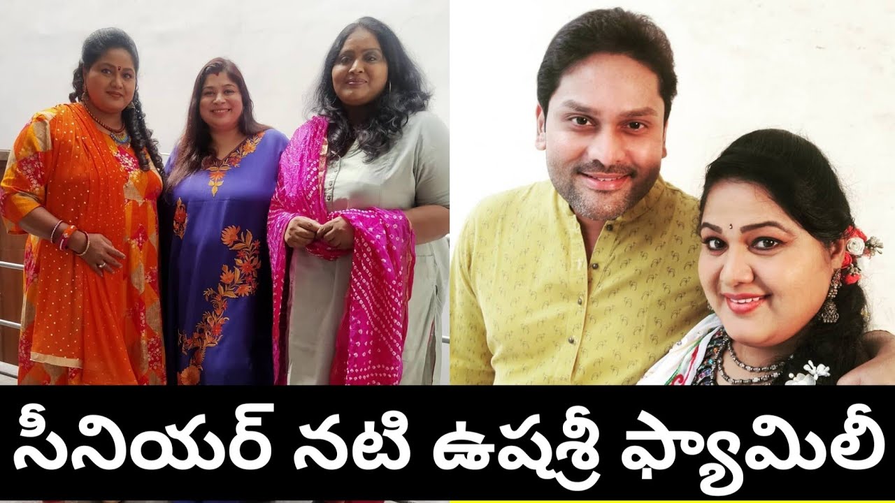 Senior Actress Usha Sri Family Latest Photos #Ushasri # ...