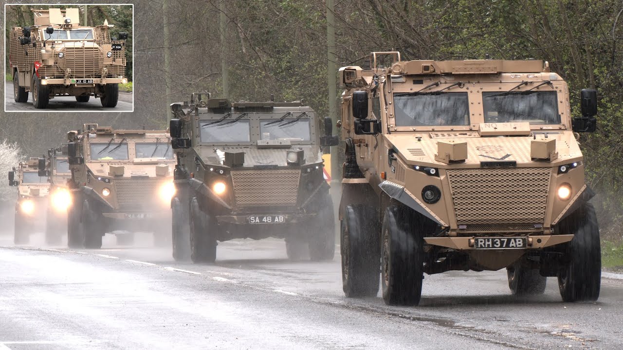 Military convoys and armoured trucks return from largest exercise in ...