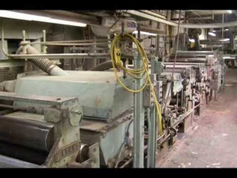 Zerand 4-color flexographic web fed printing/coating press - YouTube