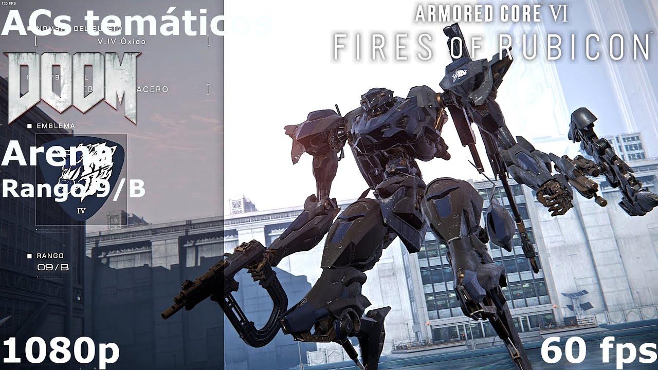 AC6 FoR [PC] | Arena con ACs temáticos | DOOM Slayer | Rango 9/B - YouTube