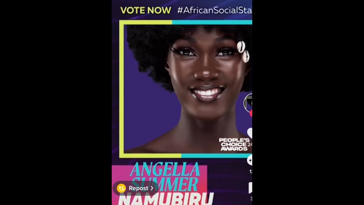 See how to vote angella summer namubiru in people's choice wards - YouTube