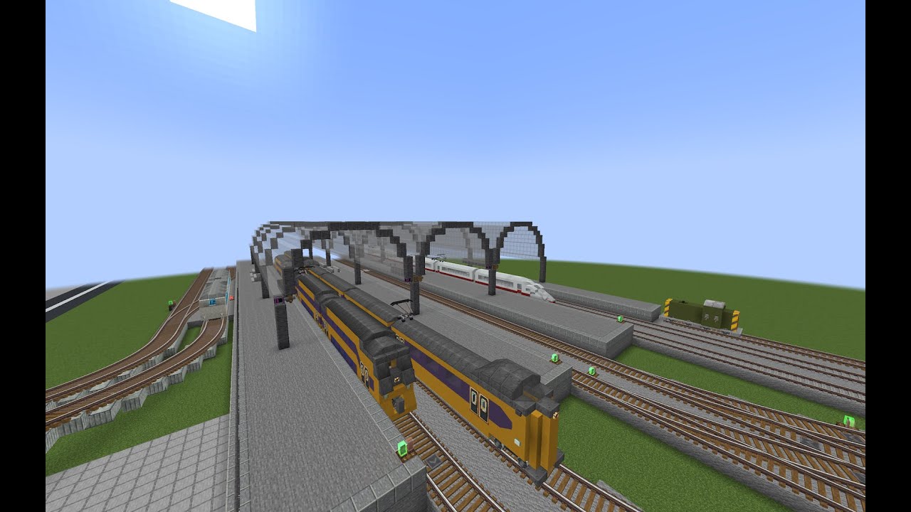 [UNEDITED] Train ride through my minecraft city! | Create Mod - YouTube