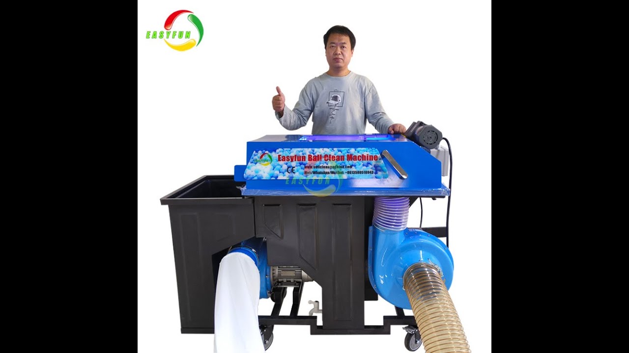 Easyfun automatic ball washing machine - YouTube