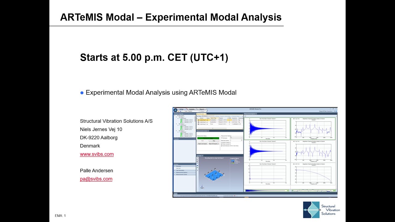 Webinar on Experimental Modal Analysis (EMA) using ARTeMIS modal - YouTube