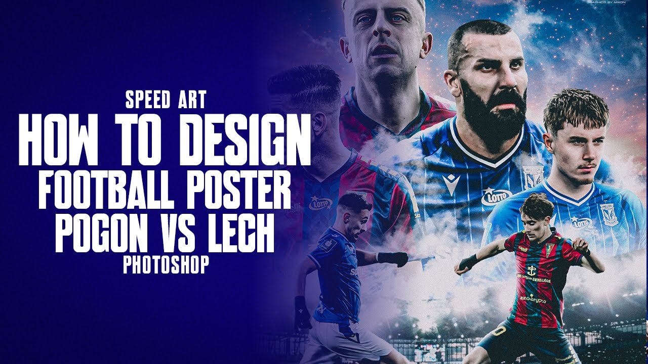 Making A Football Form Poster In Photoshop! #114 - YouTube