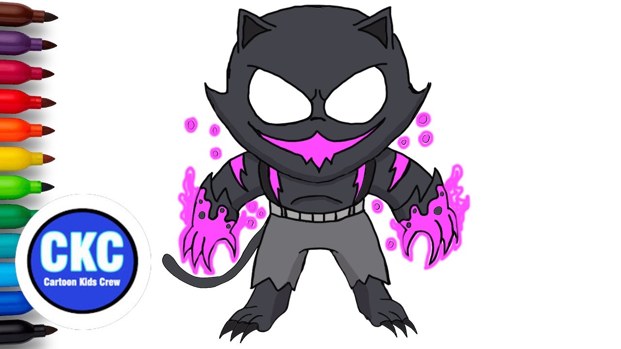 How To Draw Phantom Meowscles | Fortnite | Cartoon Kids Crew ASMR - YouTube