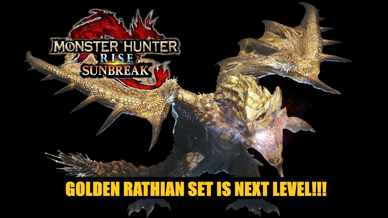 THE GOLDEN RATHIAN SET IS NUTTY!| Monster Hunter Rise: Sunbreak - YouTube