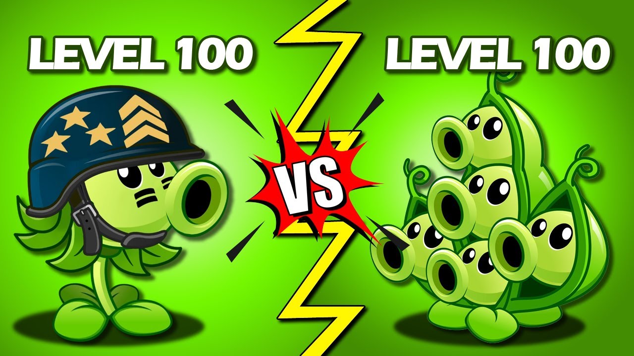 Super Mega Gatling Pea Level 100 Vs Super Pea Pod Level 100 - Plants Vs ...