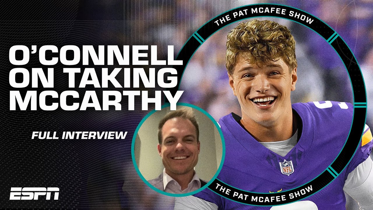 Kevin O'Connell details the excitement around Vikings after picking J.J. McCarthy | Pat McAfee ...