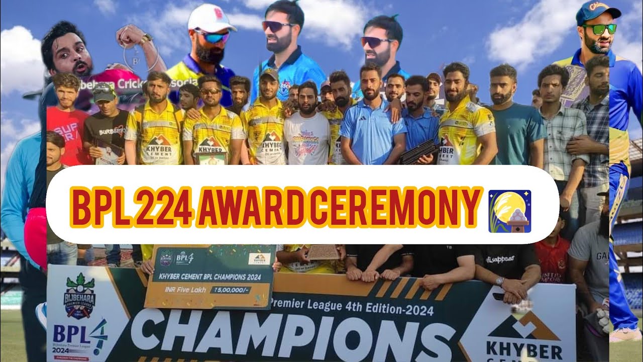 BPL award ceremony @Bpl2024 - YouTube