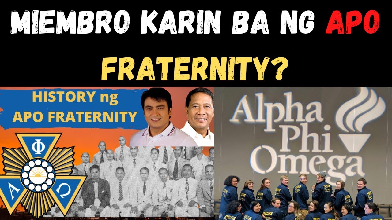 APO FRATERNITY BAWAL ANG HINDI NAKAPAG ARAL SA KOLEHIYO - YouTube