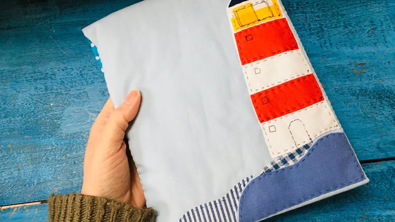 These would make great gifts! cute hand sewn appliqué notebook bag ...