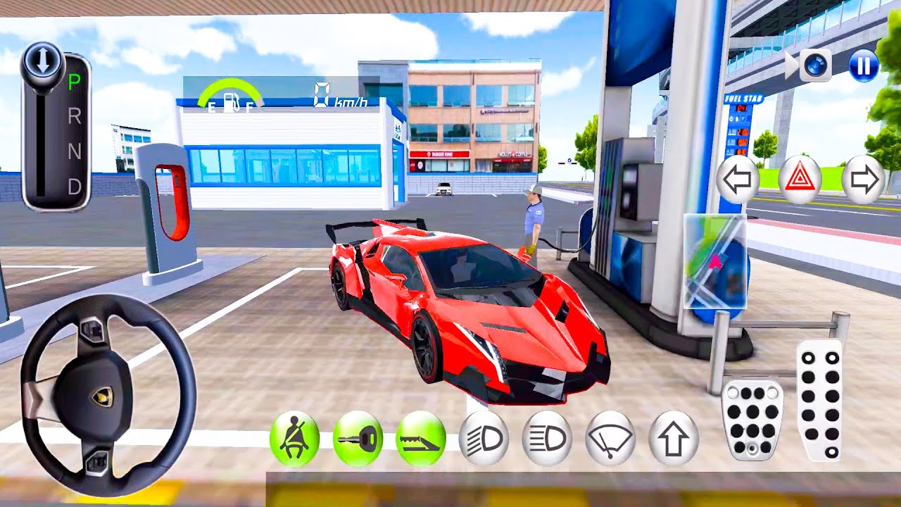 Funny Police Officer Refuel His Super Driving Gameplay 3D Driving Class ...