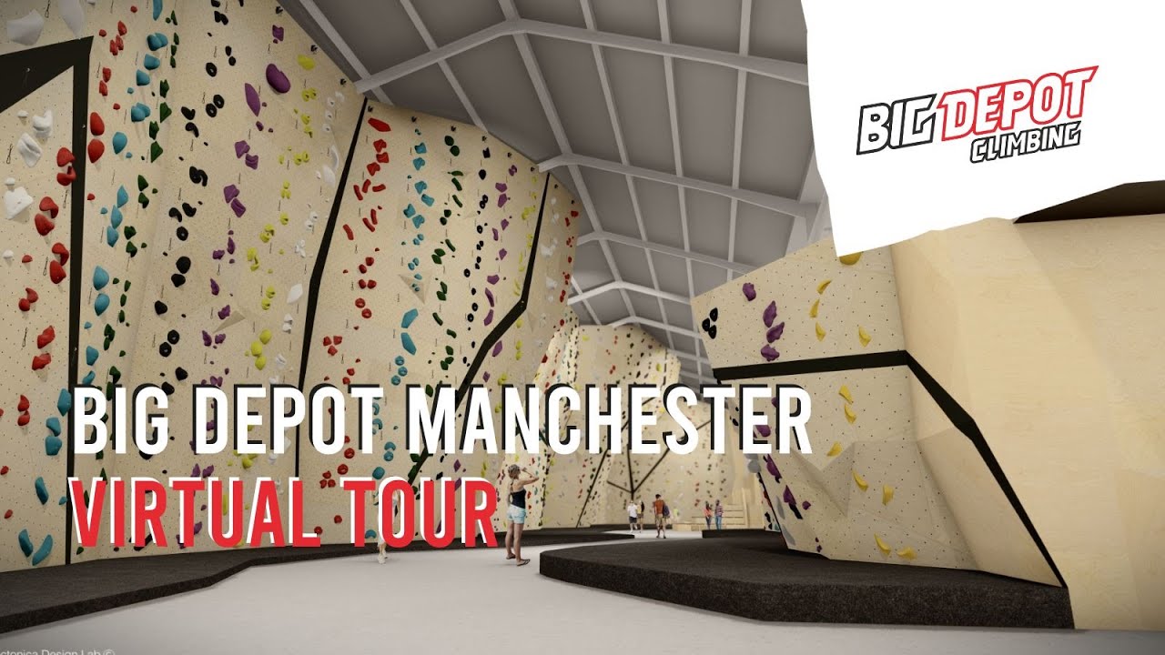 Plan views of one of the UK's biggest climbing walls, BIG Depot ...