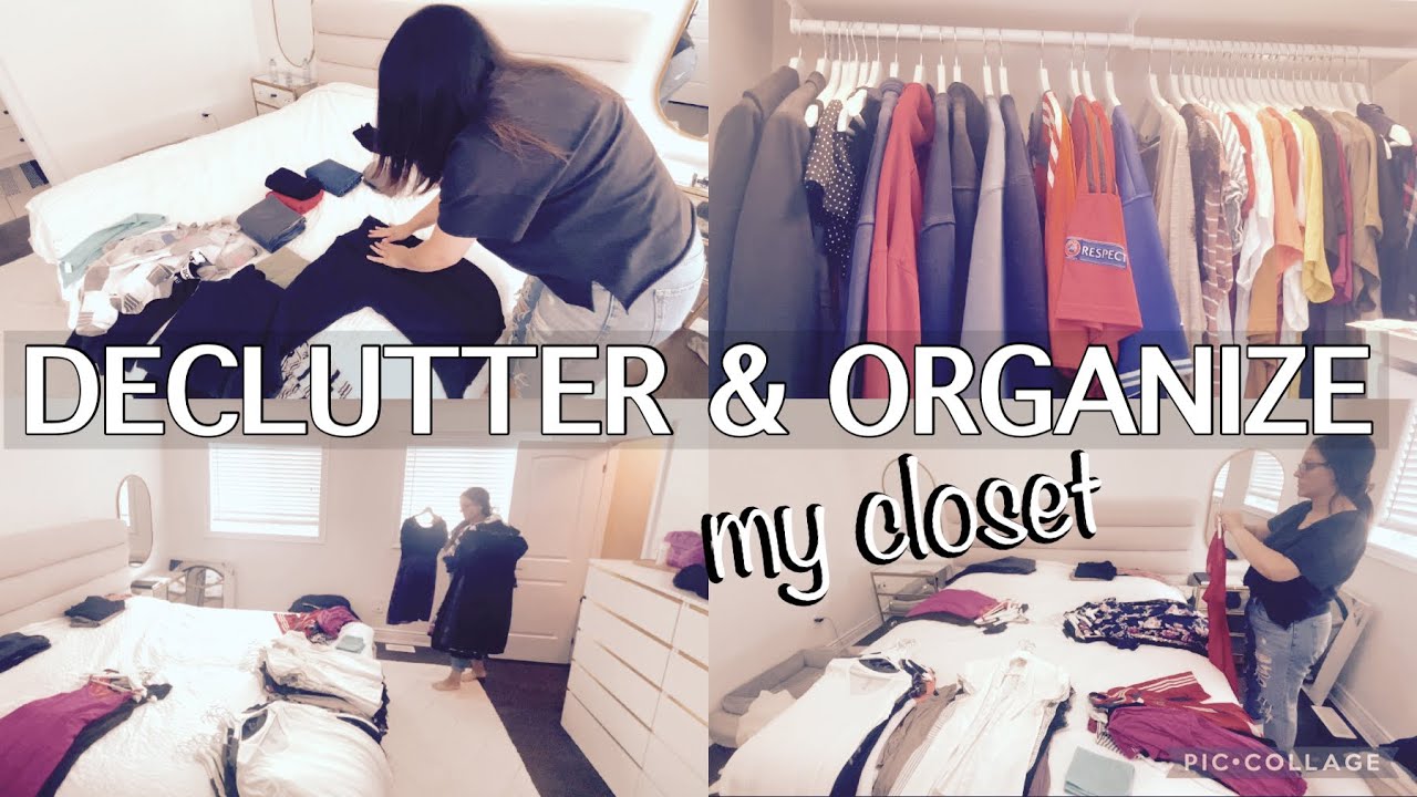 DECLUTTER & ORGANIZE pt2 | DECLUTTERING MY CLOSET | ORGANIZING MY HOME ...