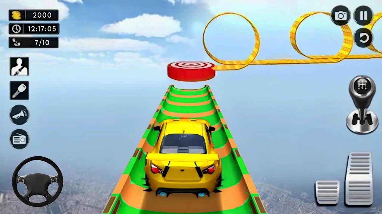 Incredible Mega Ramp Stunts - Stunts Of Extremely Fire Car - Android ...