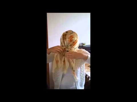 how to tie a Satin square turban style by oshratDesignz Braid