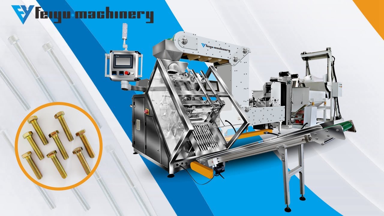 Heavy Bolts Packing Machine in Fastener Factory - YouTube