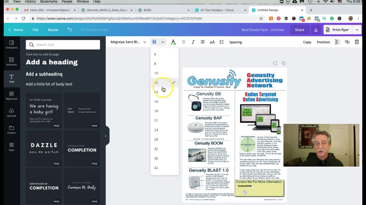 How to Add Text To a Genusity PNG File For Home Based Business - YouTube