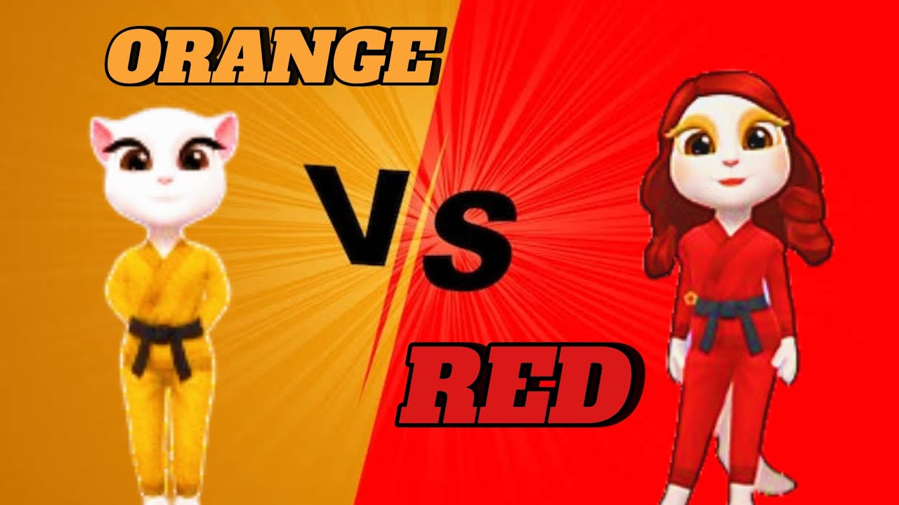My Talking Angela 2 Red vs Orange Makeup & Clothing Showdown! 🔥 Who ...
