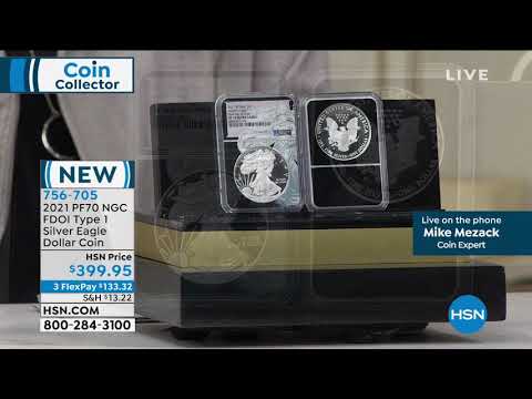 2021 PF70 NGC FDOI Type 1 Heraldic Silver Eagle Dollar C...
