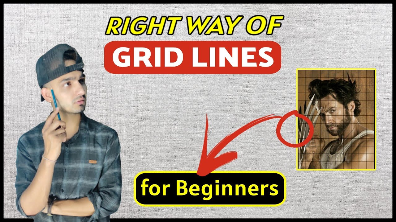 How to draw perfect grid for outline drawing || perfect grid in A4 ...