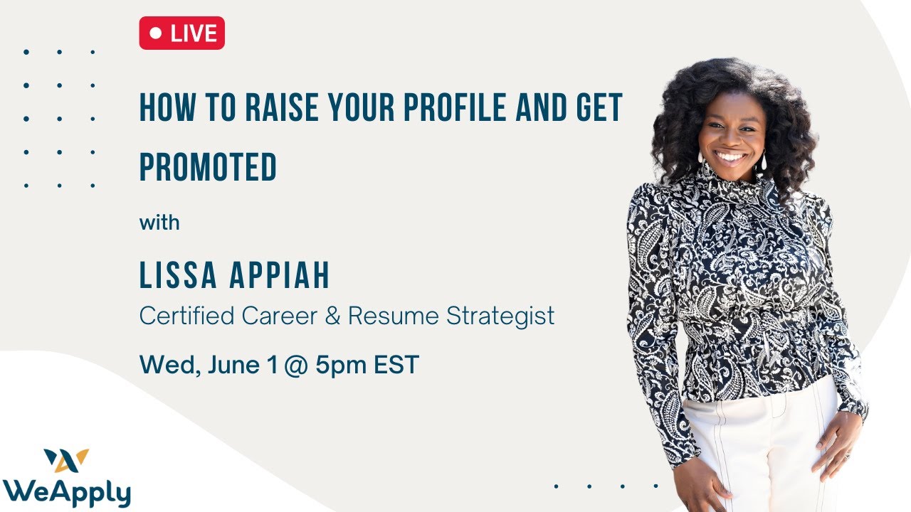 How To Raise Your Profile & Get Promoted - YouTube