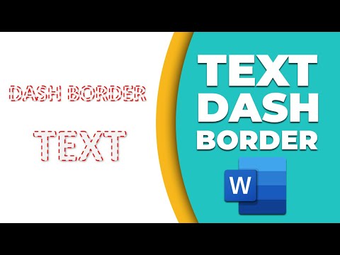 How to add dash border to text in word - The Graphic Home