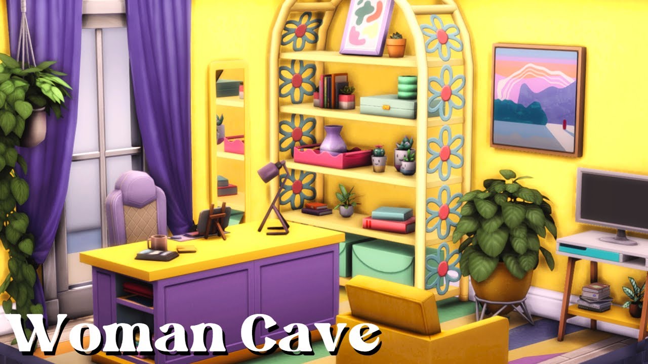 Woman Cave | The Sims 4 (4x4 Room Build) - YouTube